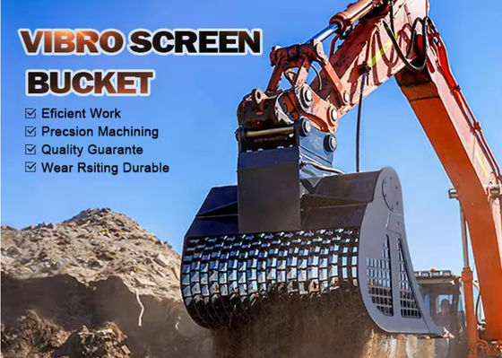 Vibro Screen Bucket Hydraulic Screen Bucket Compaction Bucket 30-45tons