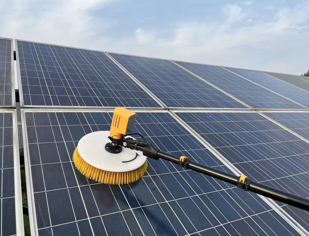 Rooftop Solar Panel Cleaning Robot Solar Panel Cleaning Brush Rotating ...