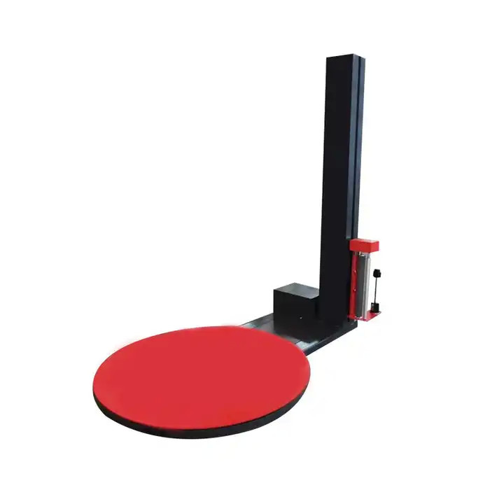 Automatic Conveyorized Turntable Stretch Wrapping Machine Pallet ...